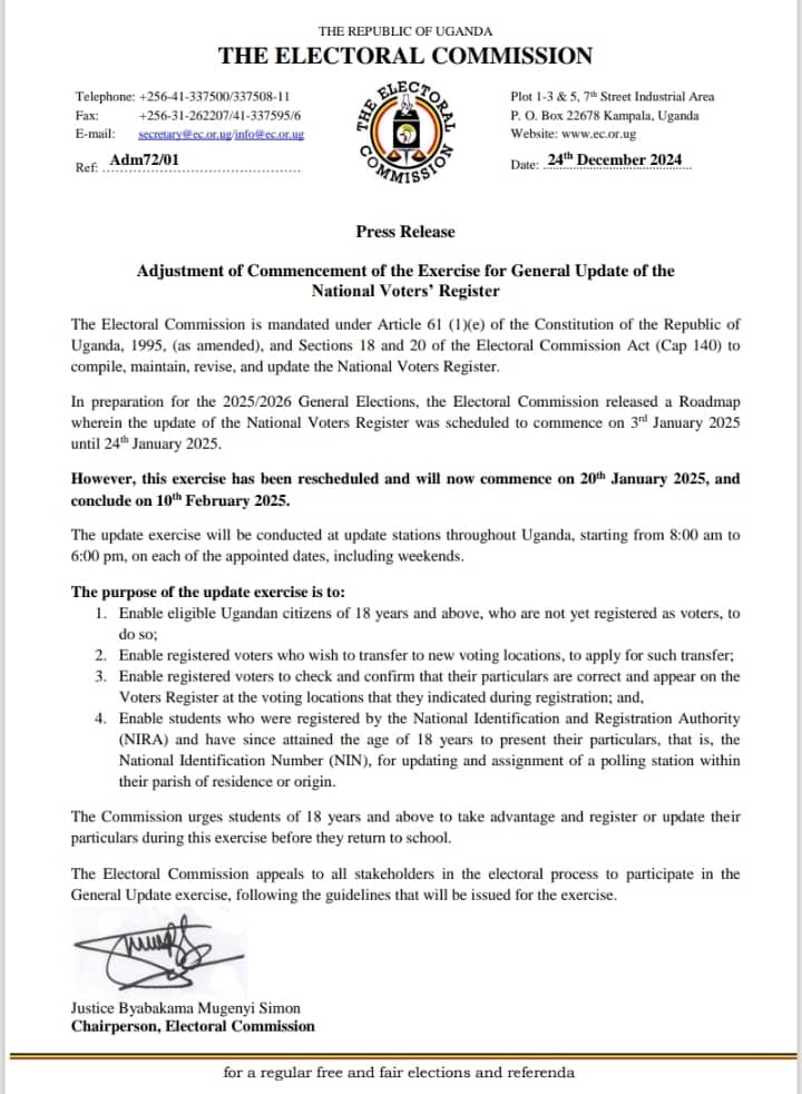 Electoral Commission Extends National Voters Register Update | The ...